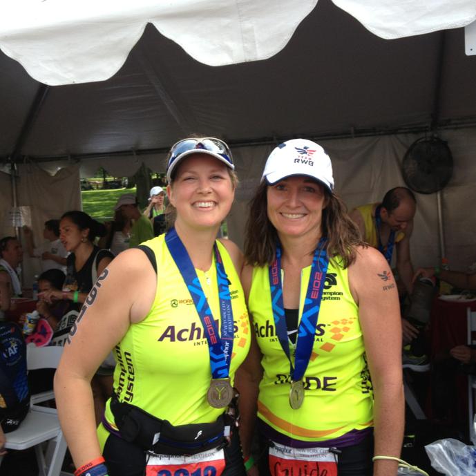 NYC triathlon finishers - Amy Dixon USA